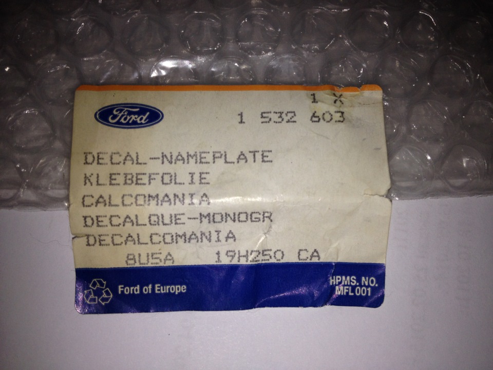 1532603 Эмблема задняя Ford Ford | Запчасти на DRIVE2