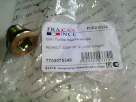 7703075348 Пробка RENAULT | Запчасти на DRIVE2