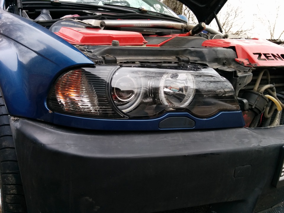 №2: Замена головной оптики — BMW 3 series Coupe (E46), 2,2 л, 2001 года ...