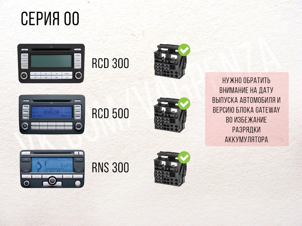 Подключение RCD 330 Plus в штатные разъемы — ДНС Авто Пенза на DRIVE2
