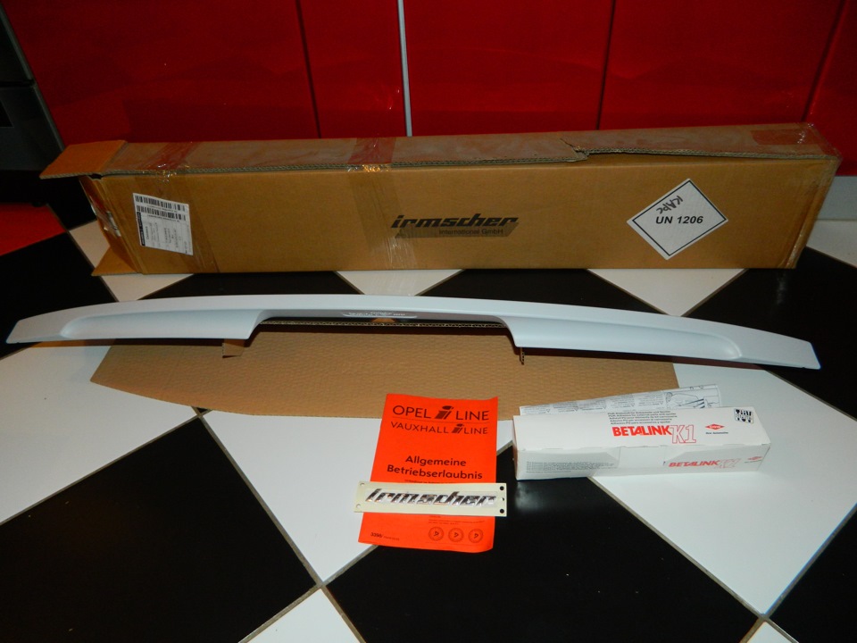 Спойлер от IRMSCHER — Opel Meriva (A), 1,3 л, 2007 года | тюнинг | DRIVE2