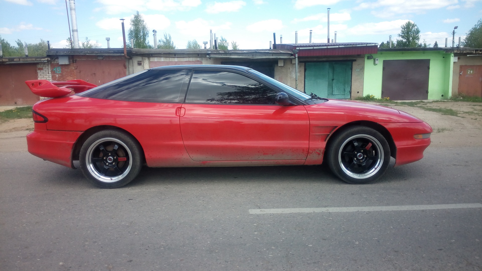 Новые диски и заниженные пружины.)) — Ford Probe II, 2 л, 1993 года ...