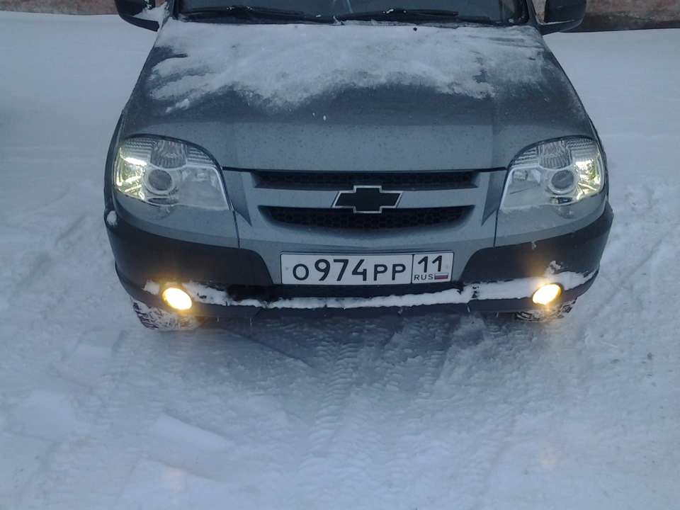 туманки и подогрев сидений — Chevrolet Niva (1G), 1,7 л, 2012 года ...