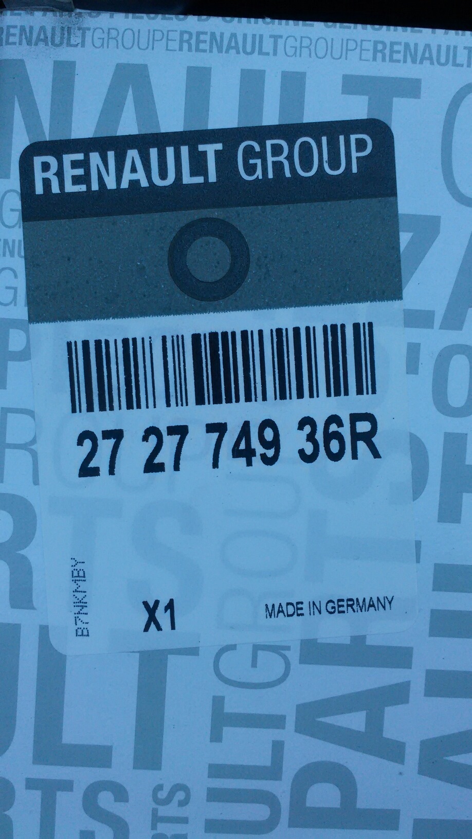 272774936R Фильтр салона RENAULT | Запчасти на DRIVE2