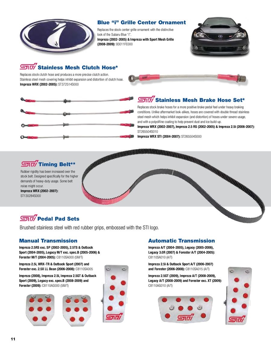 STIшные штучки — Subaru Forester (SG), 2 л, 2007 года | аксессуары | DRIVE2