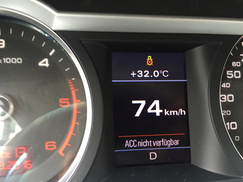 Acc адаптивный круиз контроль — Audi A6 Avant (C6), 2,7 л, 2009 года ...