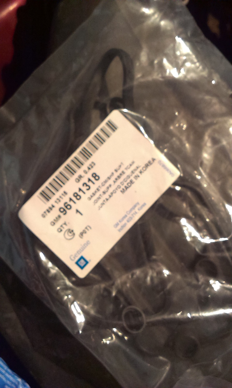 96181318 Прокладка клапанной крышки 1.5… GM | Запчасти на DRIVE2