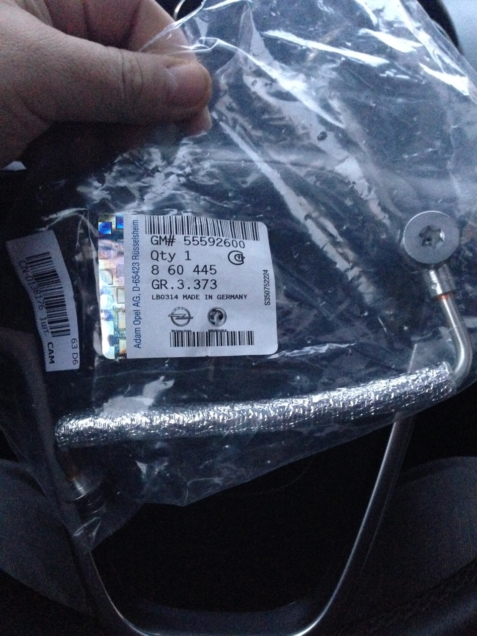 55592600 ТРУБКА МАСЛОПРОВОДА, 8 ММ GM | Запчасти на DRIVE2