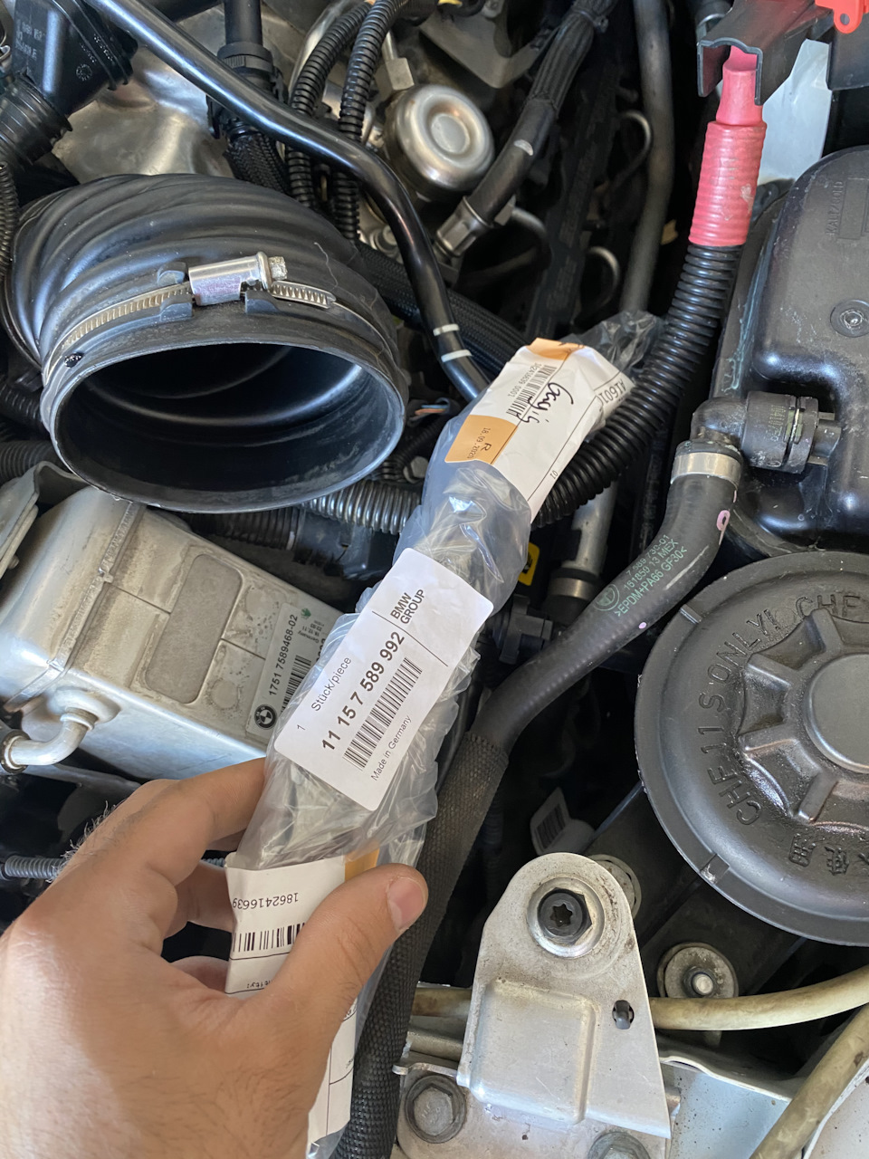 Замена КВКГ — BMW X6 M, 4,4 л, 2012 года | плановое ТО | DRIVE2