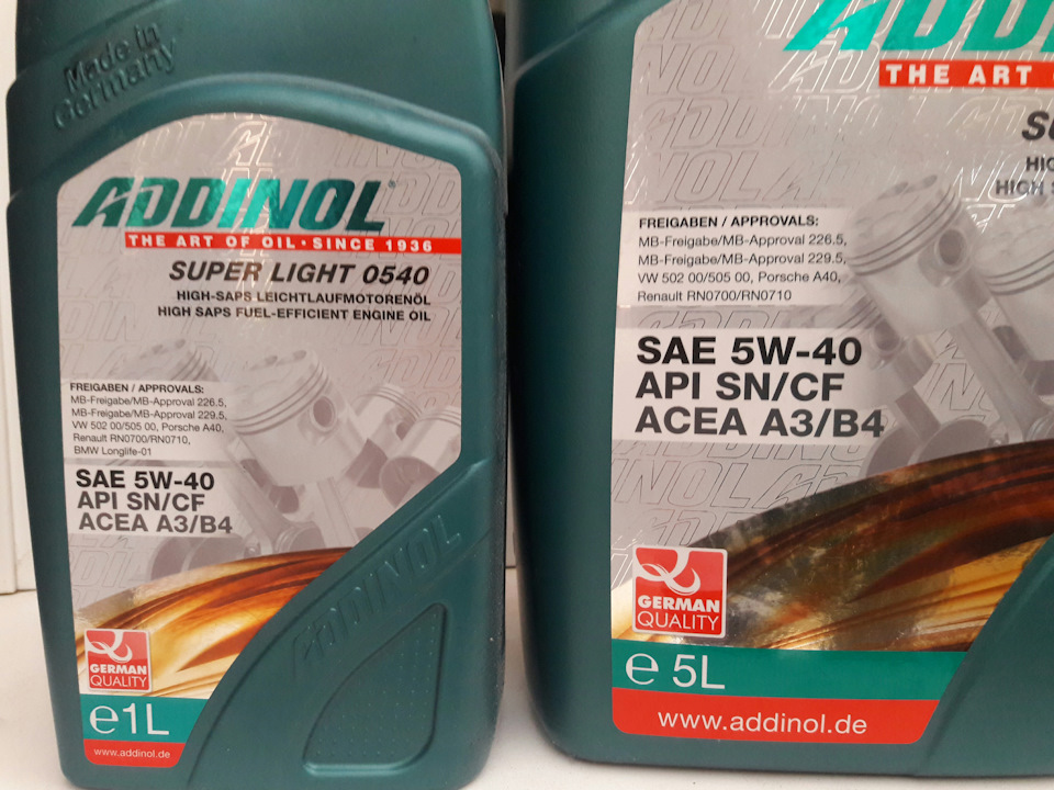 Addinol Super Light 5w40 — пропал допуск BMW Longlife-01 — BMW 3 series ...