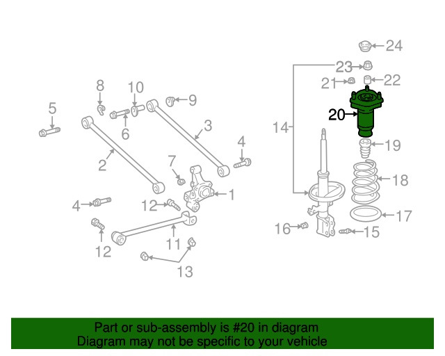 4876048040 Пыльник RR опоры стойкиTOYOTA HARRIER/HIGHLANDER/KLUGER ...