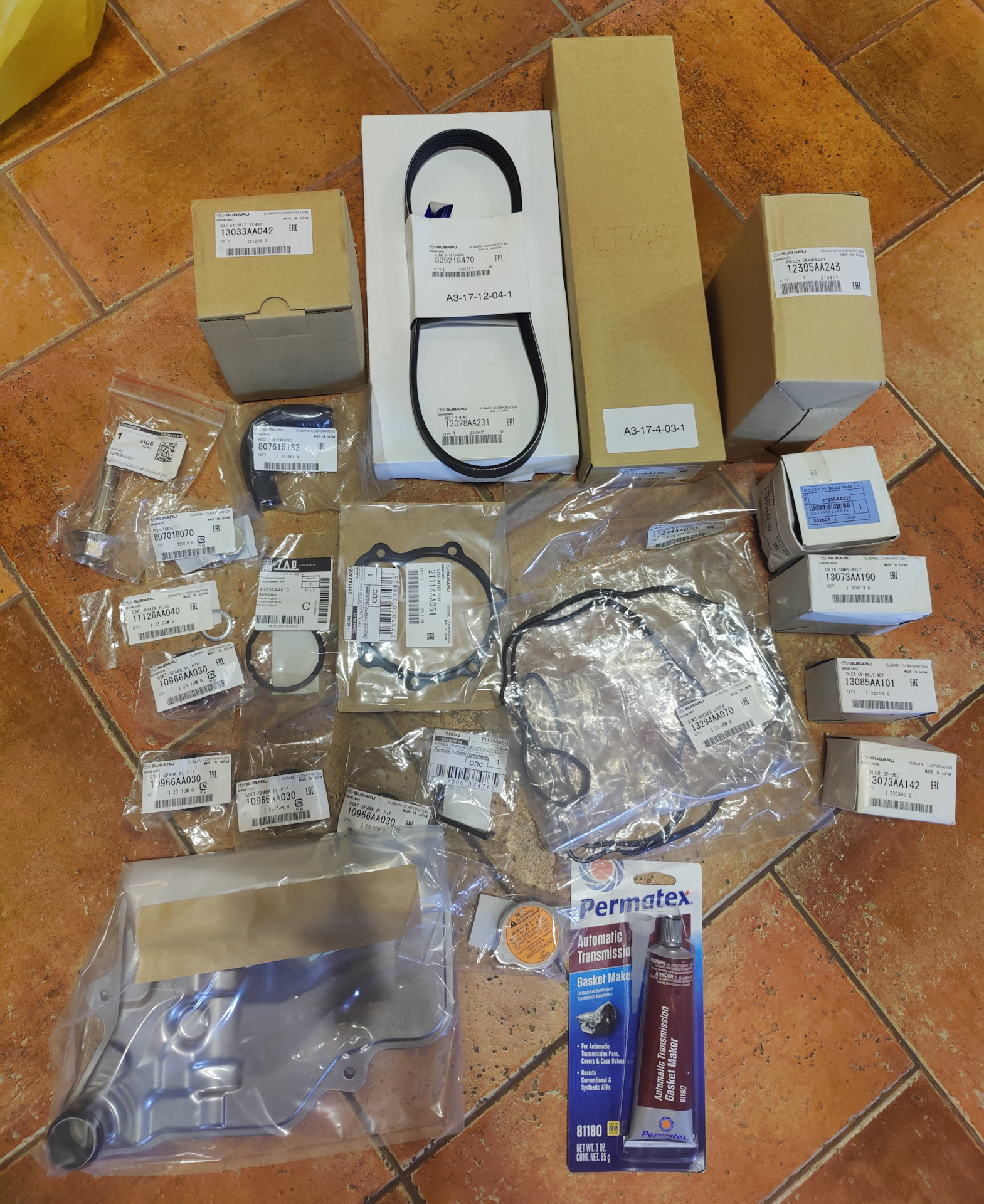 Замена ГРМ — Subaru Outback (BR), 2,5 л, 2014 года | визит на сервис ...