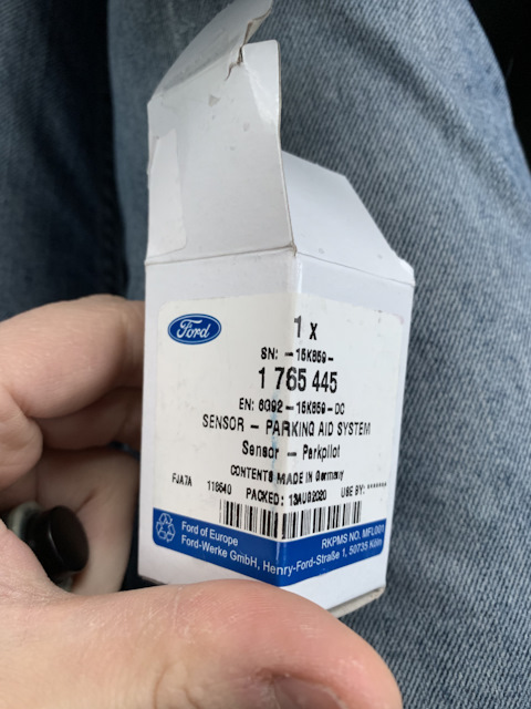 1765445 Датчик парковки Ford | Запчасти на DRIVE2