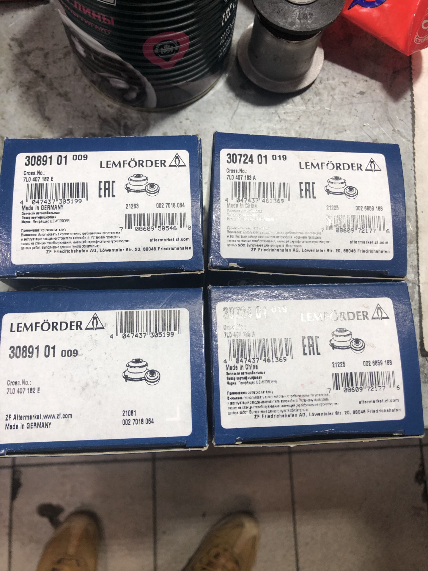 Сайлентблоки нижних рычагов — Volkswagen Touareg (1G), 4,2 л, 2004 года ...