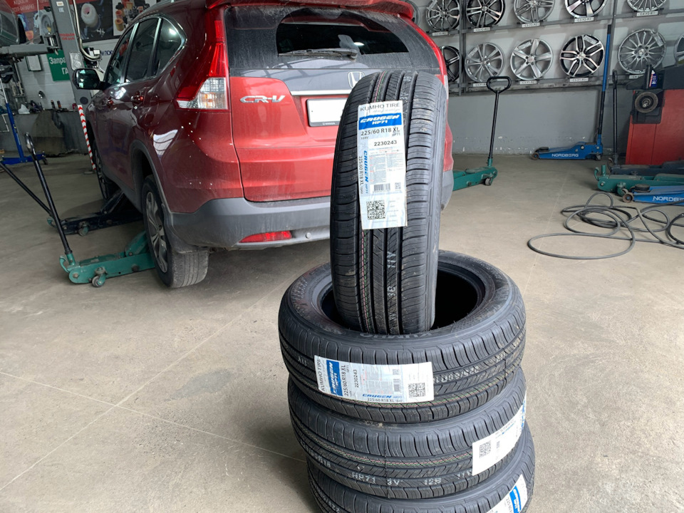 Новые летние шины Kumho Crugen HP71 — Honda CR-V (RM), 2,2 л, 2013 года ...