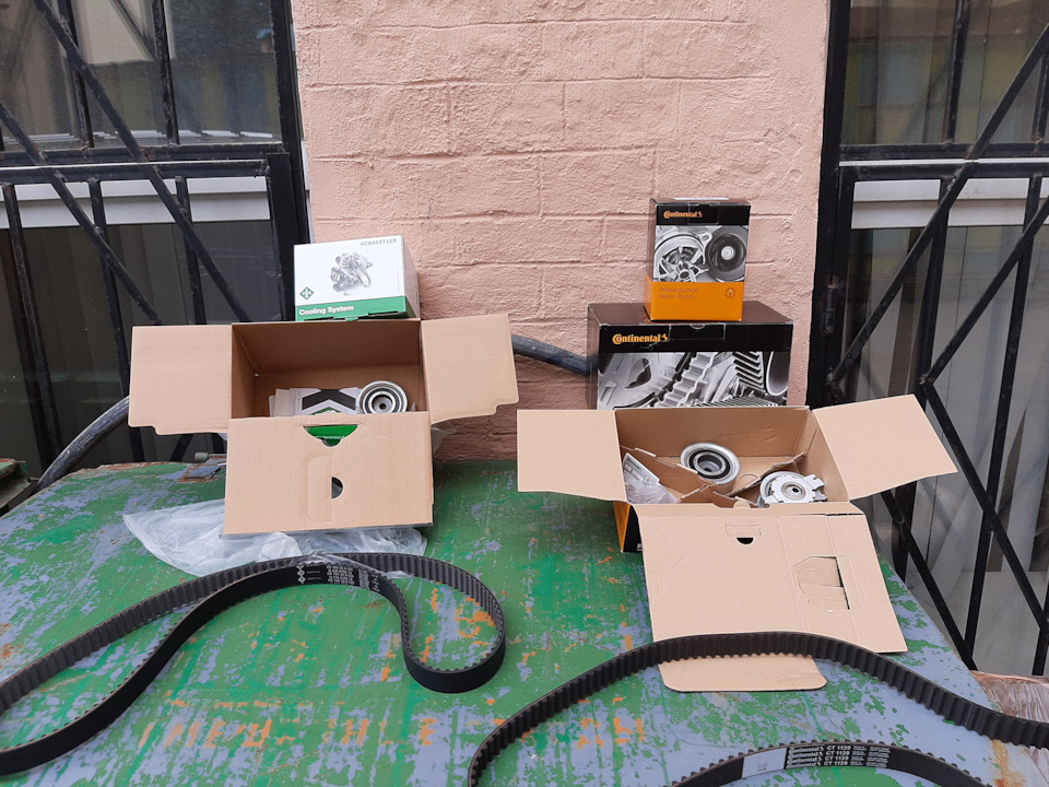 Ремкомплект ГРМ с помпой: Continental vs INA. — Volkswagen Multivan (T6 ...