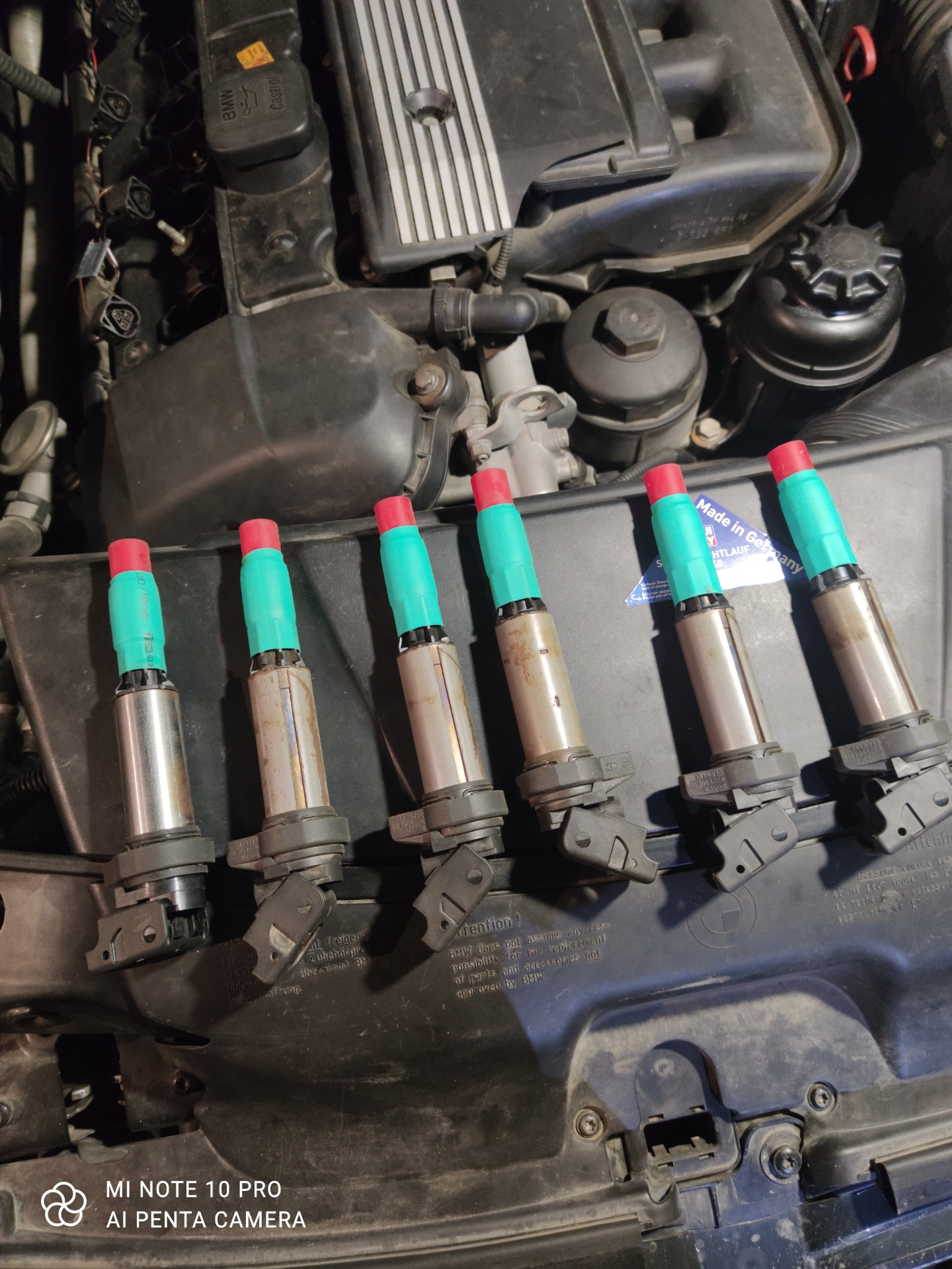 Замена свечей, наконечников катушек + 1 катушка в запас m54b30 — BMW X3 ...