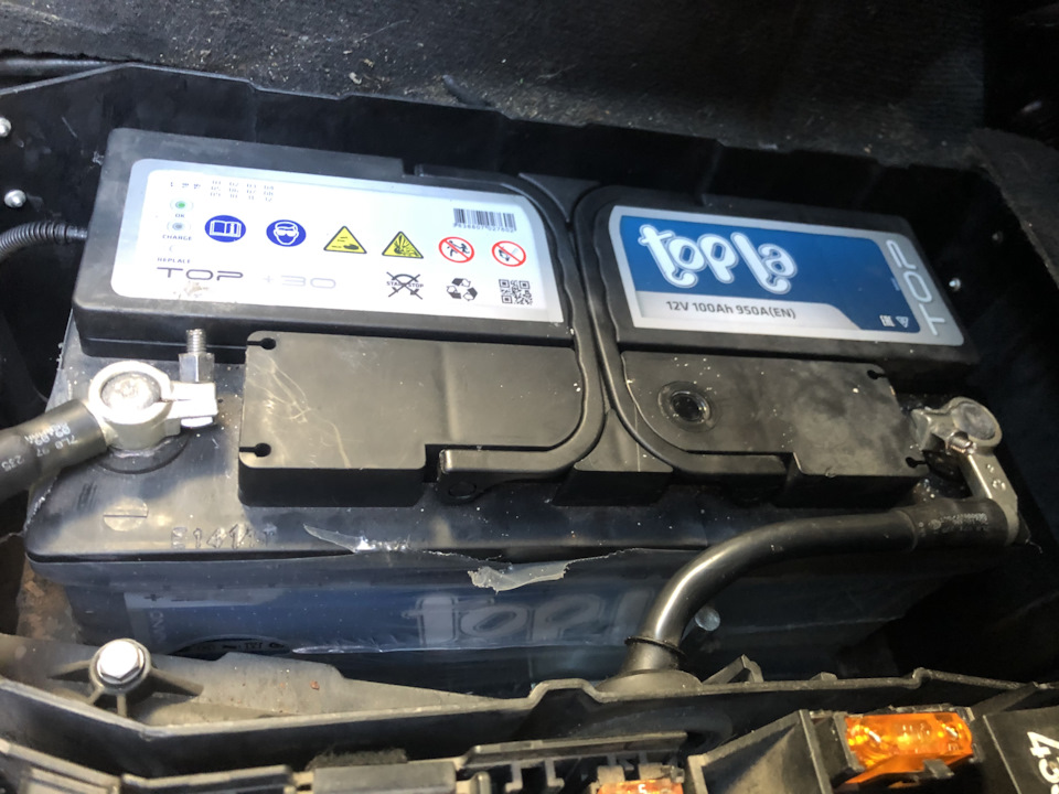 10. Замена АКБ. Туарег 1. — Volkswagen Touareg (1G), 3,6 л, 2007 года ...