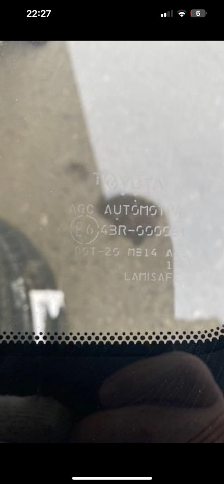 5610142330 Стекло лобовое с обогревом щеток в клей Toyota RAV4 #CA3# 05 ...