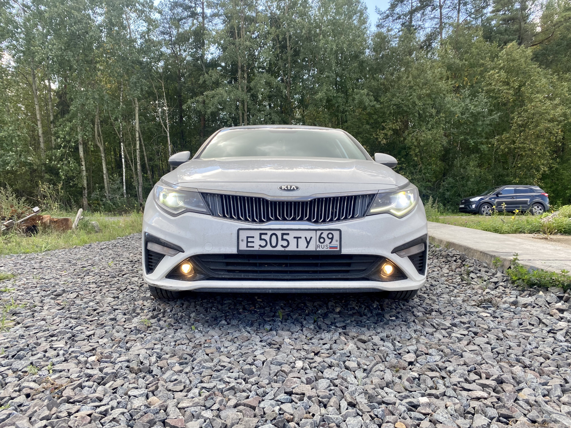 Установка светодиодных ПТФ MTF Light — KIA Optima (4G), 2 л, 2020 года ...