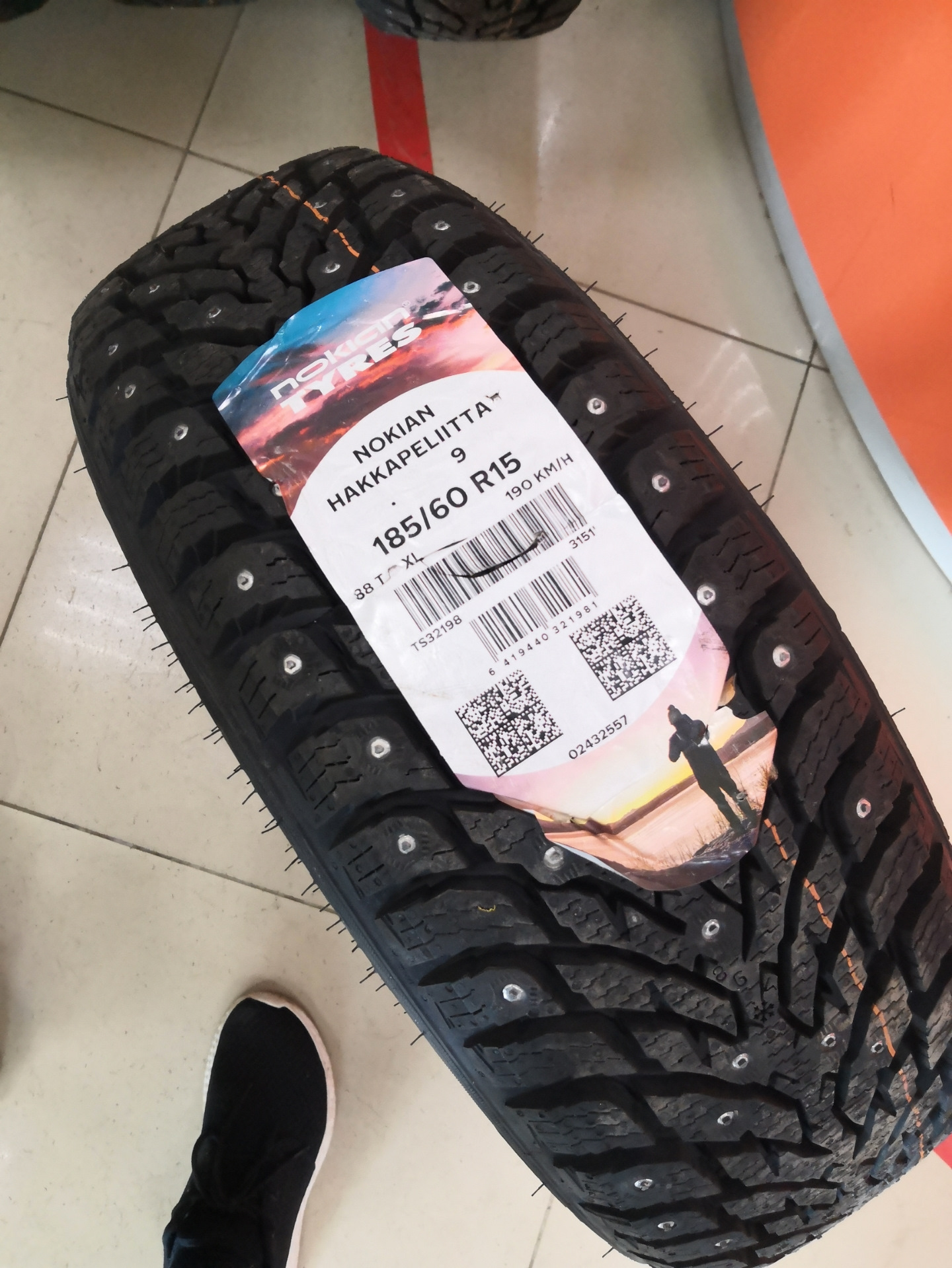 Зимняя резина Nokian Hakkapeliita 9 185/60 R15 — Lada Гранта (2G) FL, 1 ...