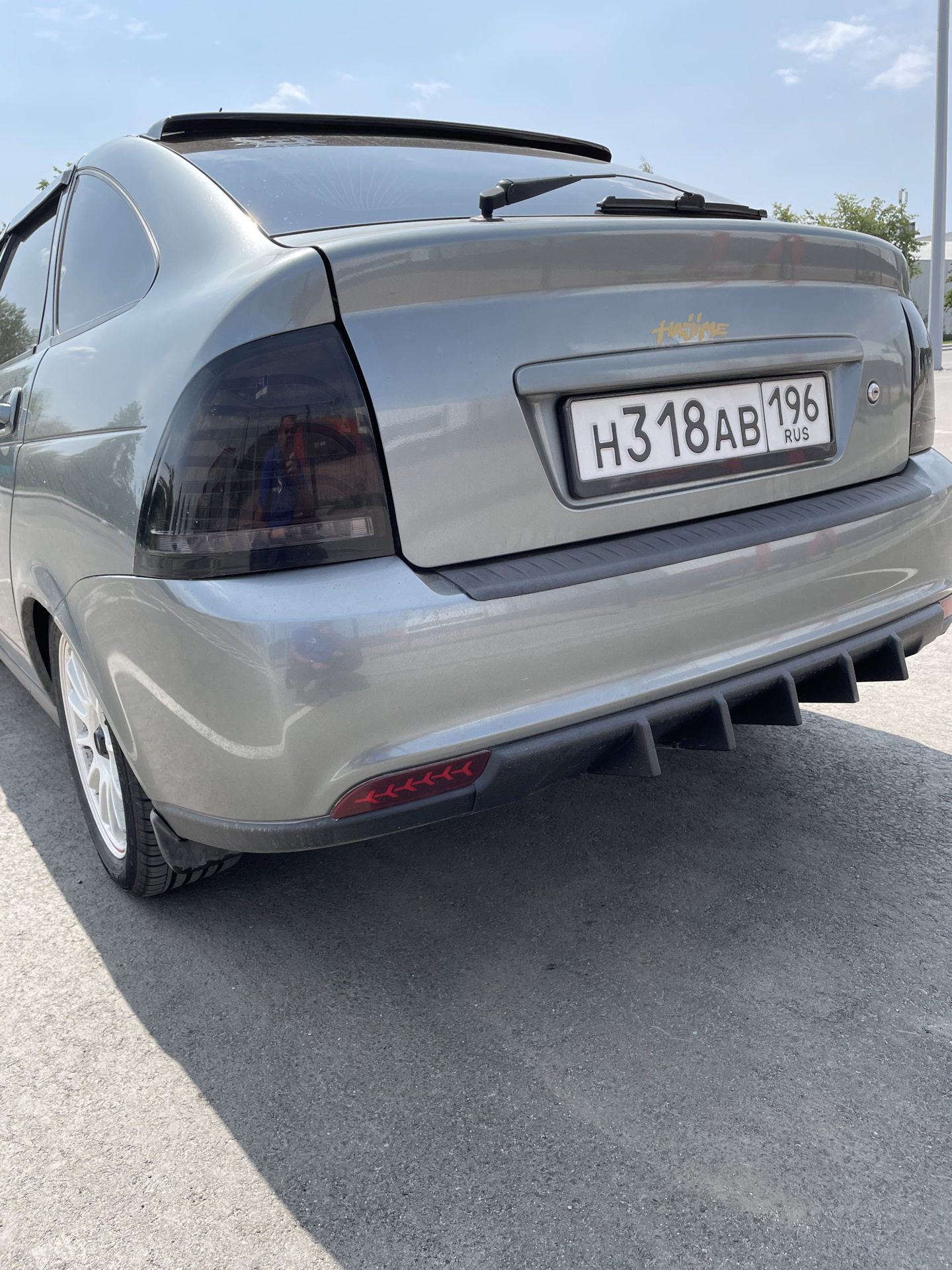 Диффузор заднего бампера. — Lada Приора хэтчбек, 1,6 л, 2011 года ...