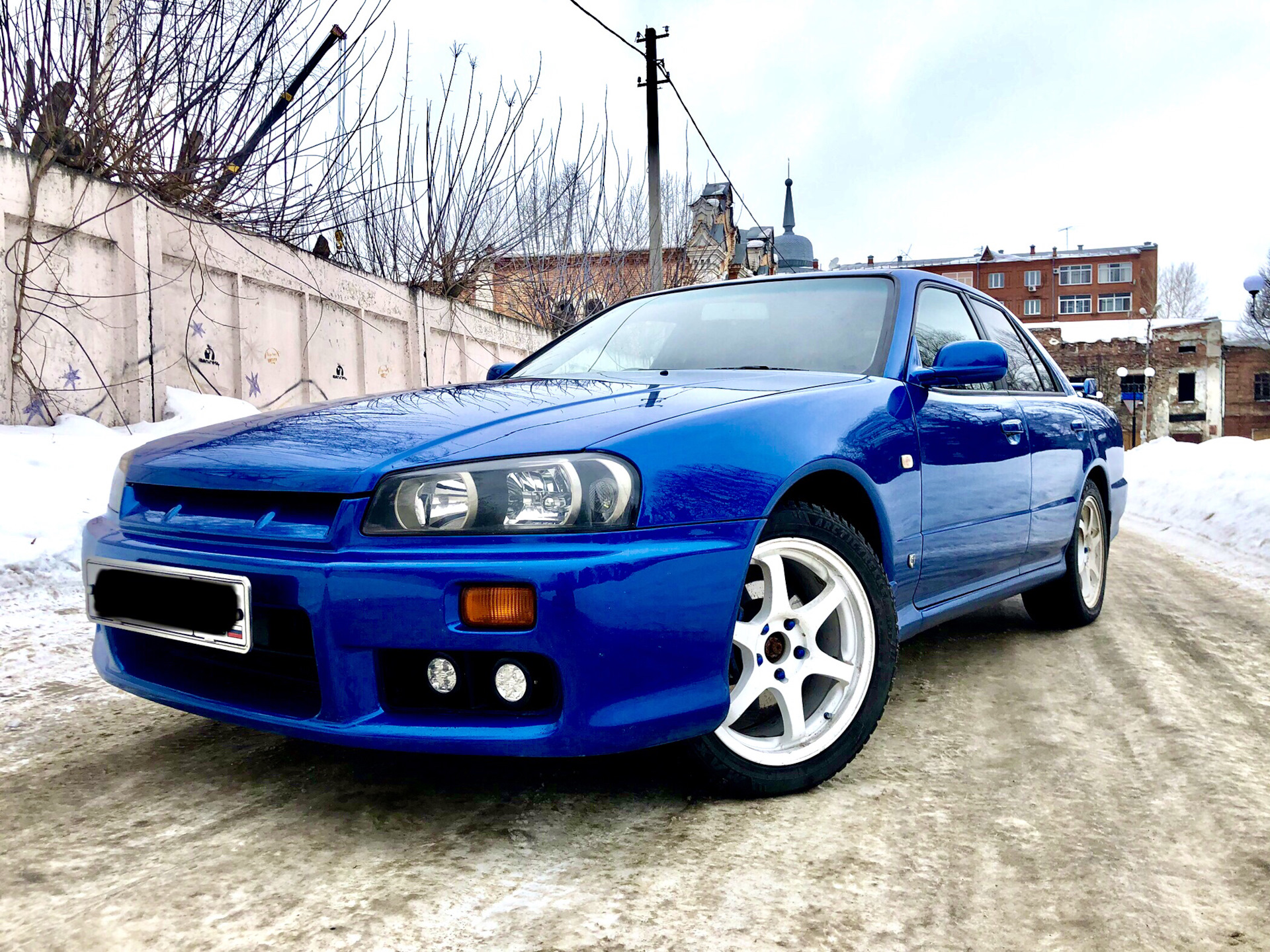 Финал Покраска Nissan Skyline ENR34 — Nissan Skyline (R34), 2,5 л, 1999 ...