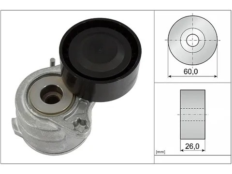 534065310 Натяжитель ремня, многоручейковый ремень INA | Запчасти на DRIVE2