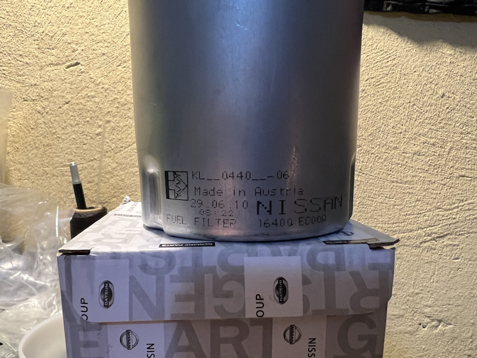 Топливный фильтр 16400-ec00a — Nissan Pathfinder (3G), 2,5 л, 2012 года ...