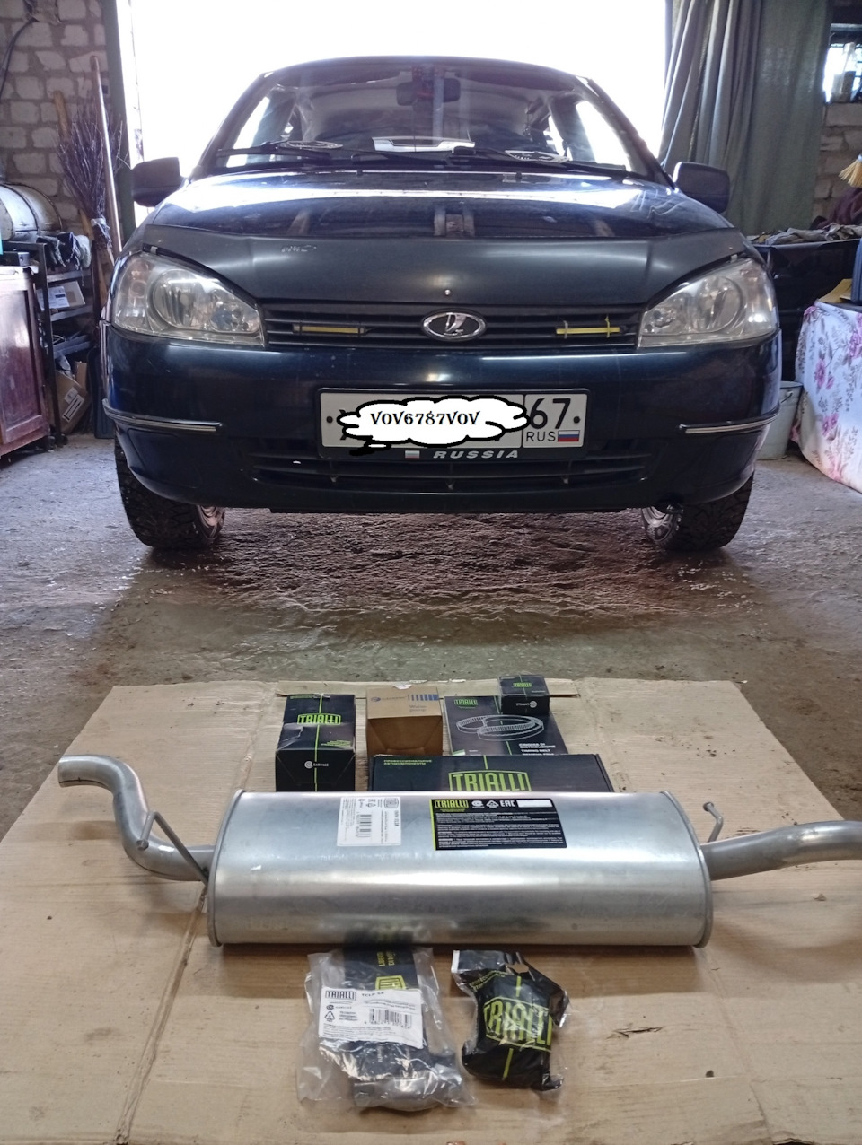 Замена комплекта ГРМ и приводного ремня TRIALLI, помпы LUZAR — Lada Калина Универсал (1G), 1,6 л ...