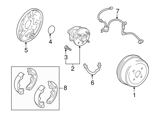 4245012030 Ступица в сборе TOYOTA LEXUS | Запчасти на DRIVE2