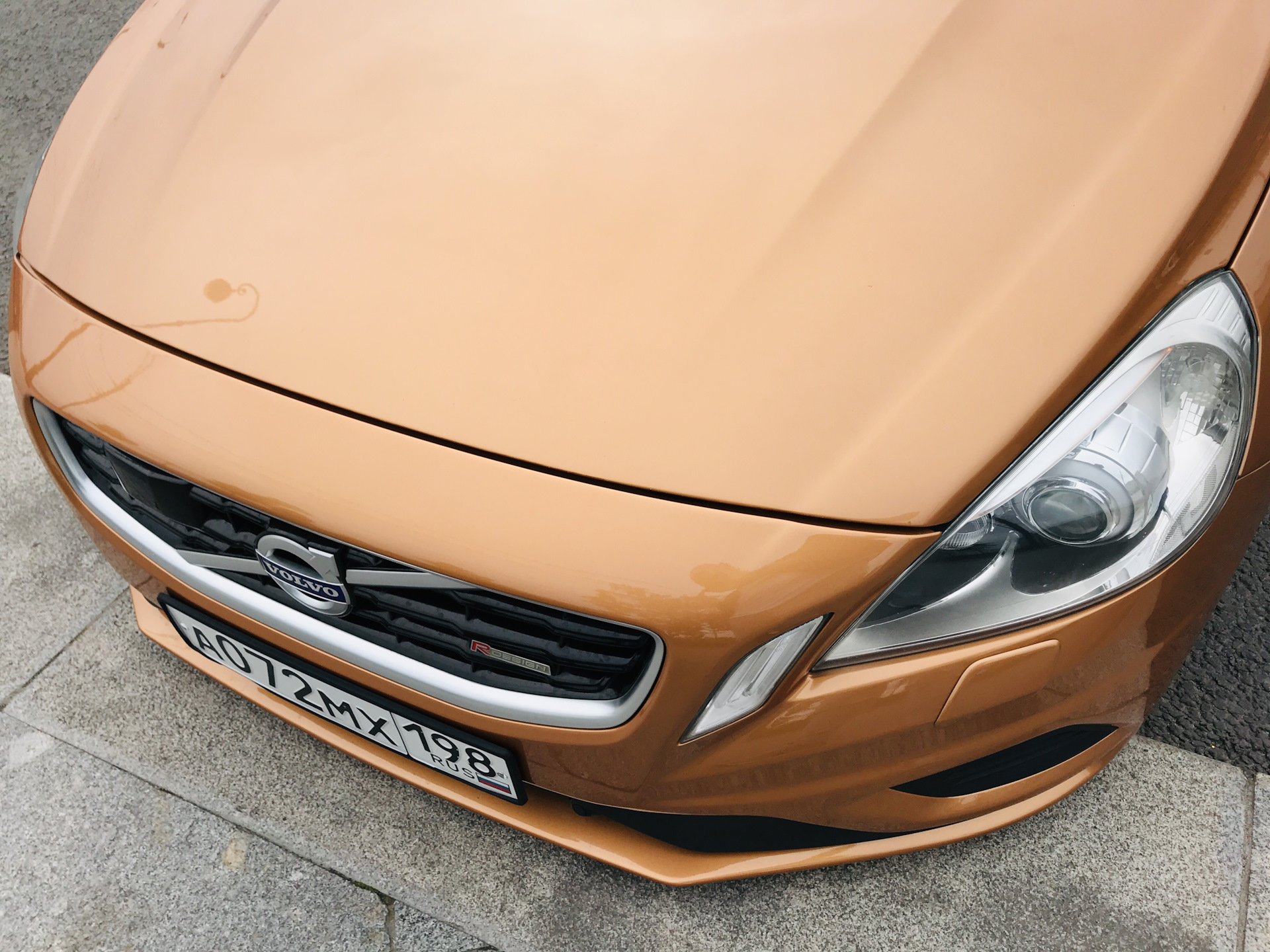 Установка переднего бампера R-design — Volvo S60 (2G), 3 л, 2011 года ...
