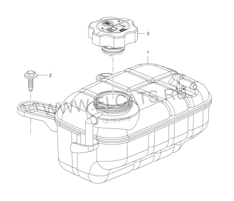 95201979 Расширительный Бачок Радиатора GM | Запчасти на DRIVE2