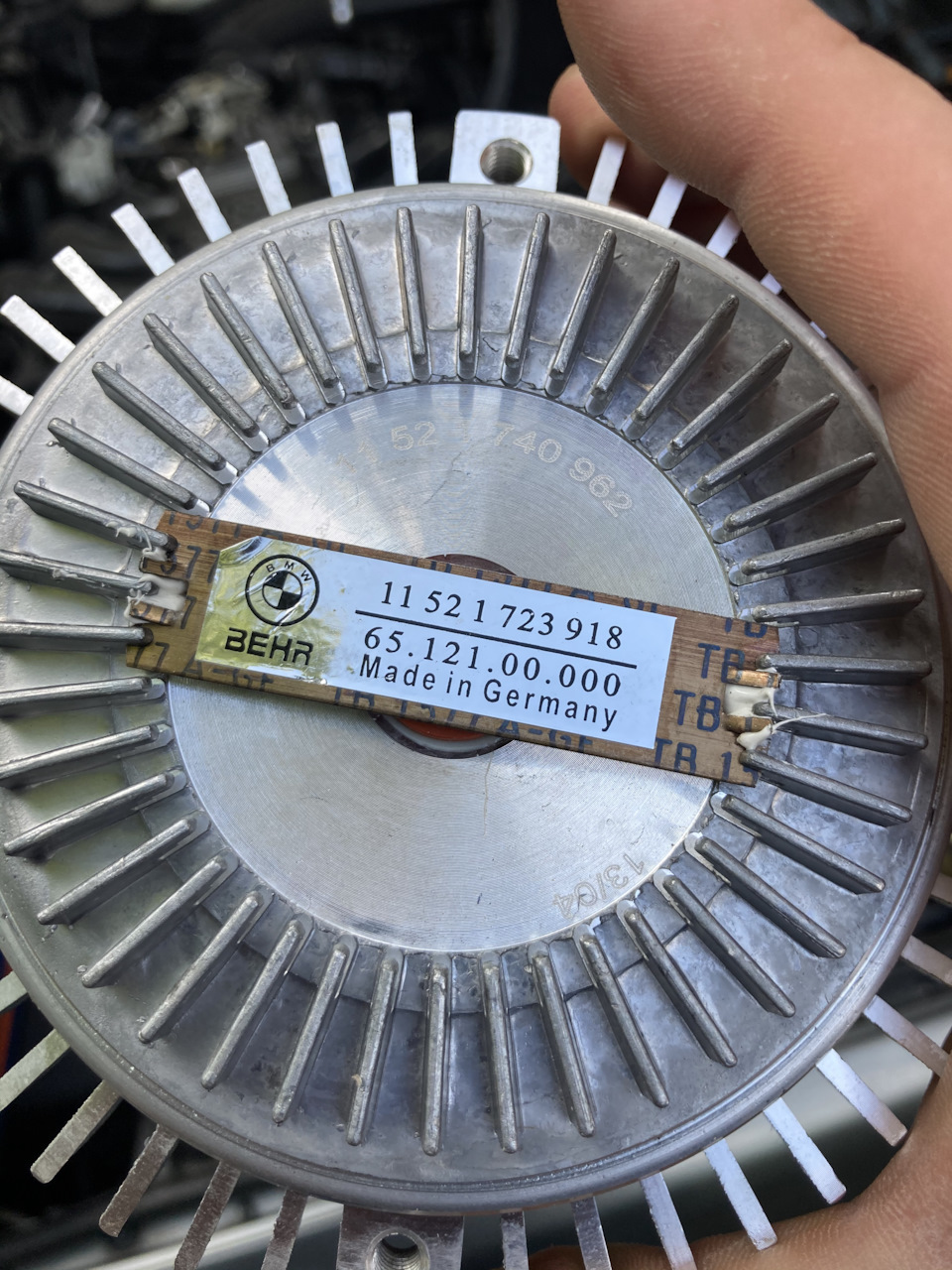 11521723918 Муфта вентилятора BMW | Запчасти на DRIVE2