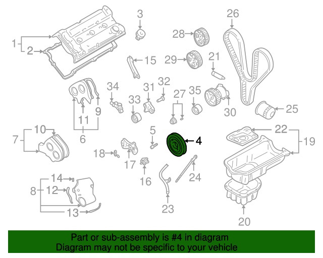 2312439004 Шкив коленвала KIA HYUNDAI | Запчасти на DRIVE2