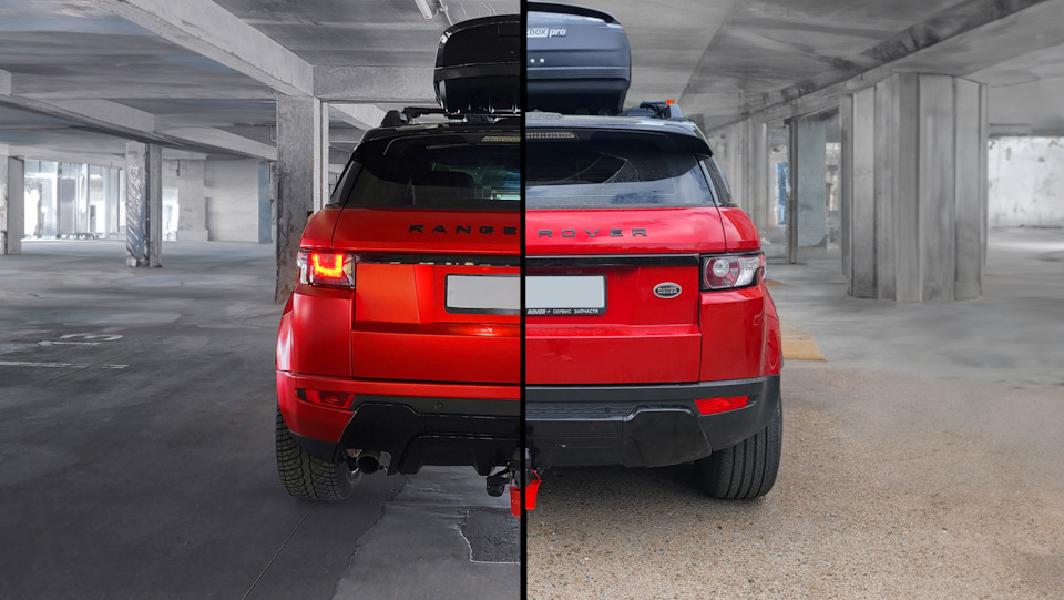 Бюджетный рестайлинг — задний бампер — Land Rover Range Rover Evoque ...