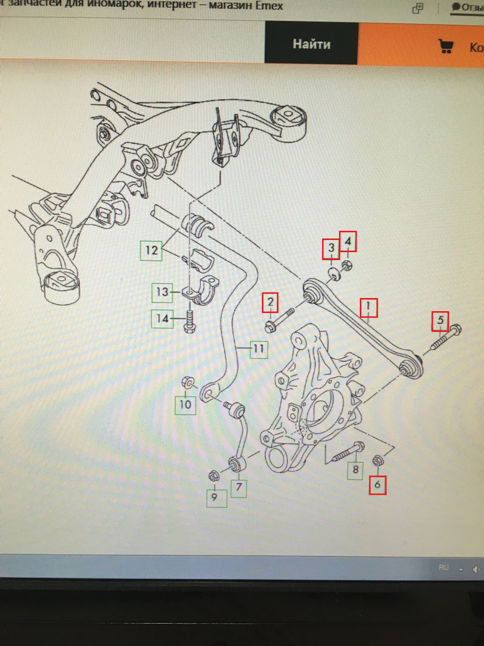 Профилактика задней подвески Туарег NF (2011 -2016) — Volkswagen ...