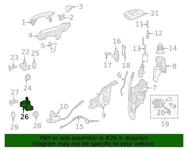 A2137201110 Петля двери передней левой нижняя Benz A213 Mercedes ...