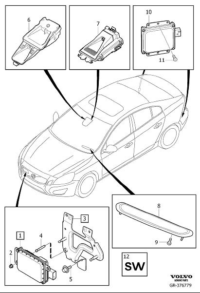 Adaptive Cruise Control — Volvo S60 (2G), 2,5 л, 2016 года ...