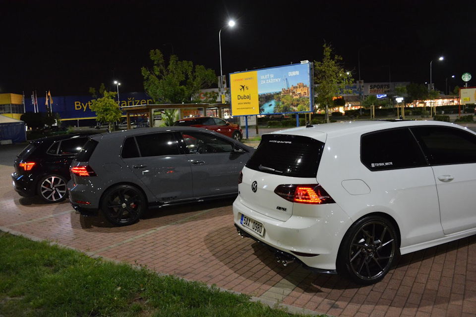 Фото по вечеру TCR, Polo GTI — Volkswagen Golf R Mk7, 2 л, 2016 года ...