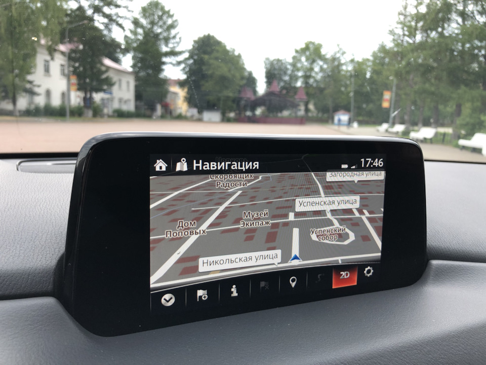 Штатная навигация — Mazda Cx 5 2g 2 л 2017 года аксессуары Drive2