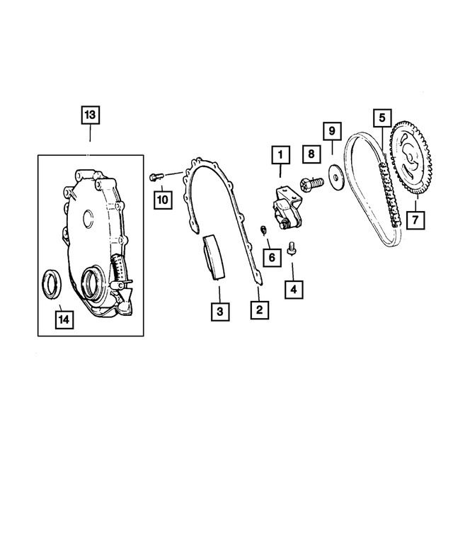 33004681 Сальник двигателя коленвала передний Chrysler | Запчасти на DRIVE2