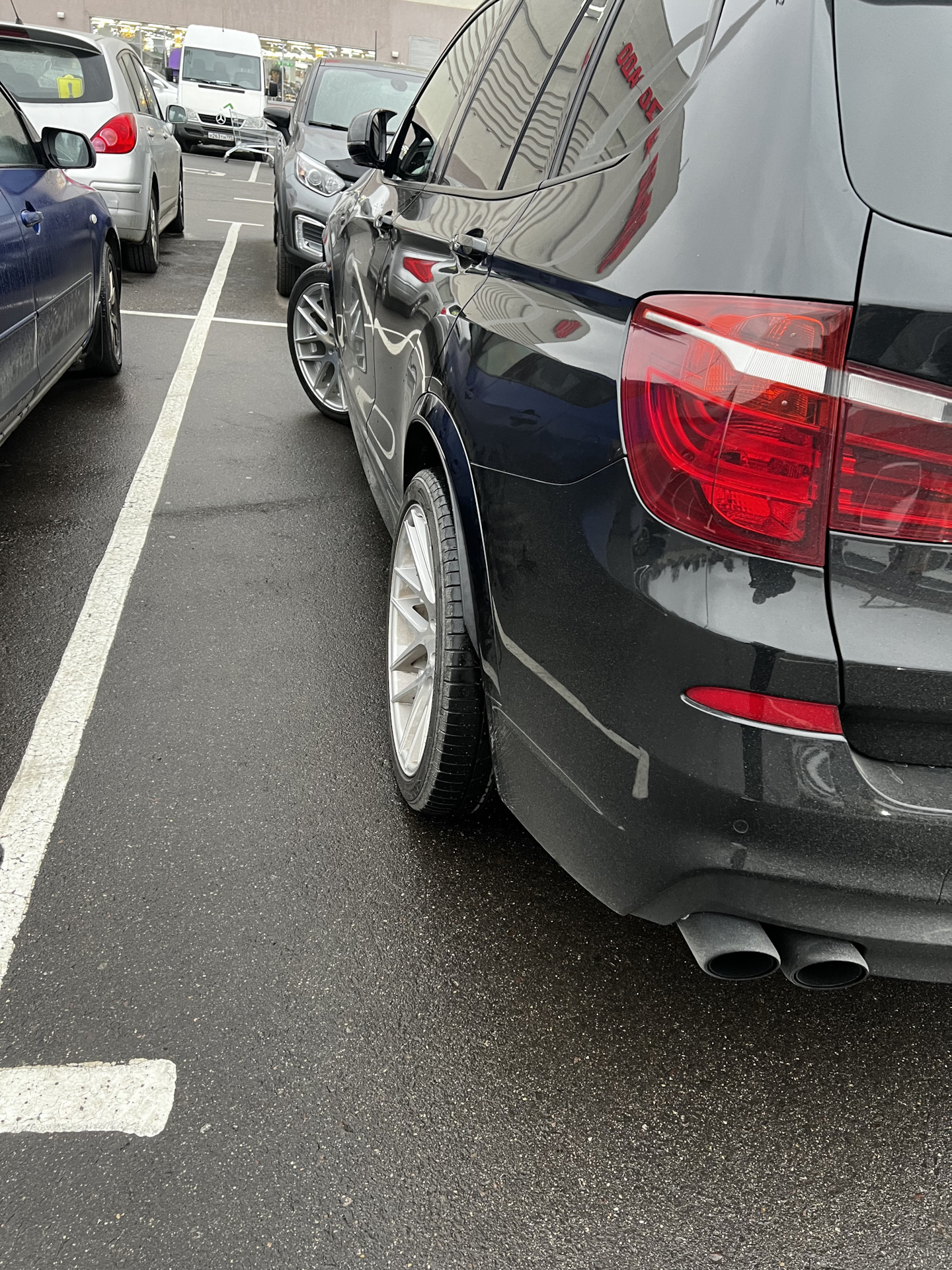 Расширители задних колесных арок — BMW X3 (F25), 2 л, 2015 года ...