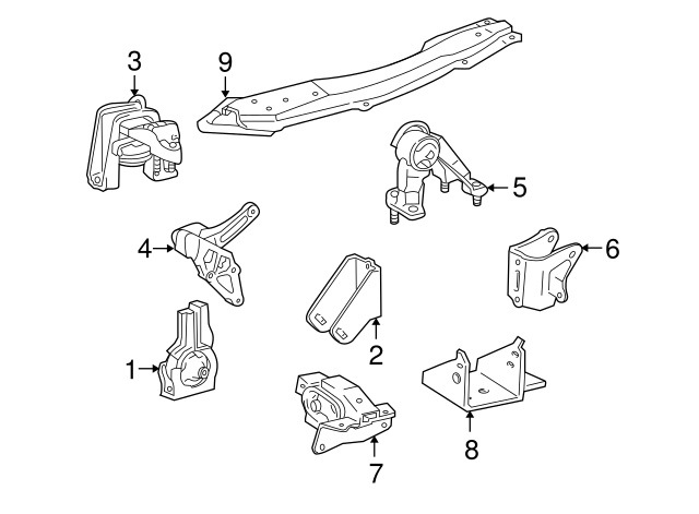 1230522051 Подушка двигателя TOYOTA LEXUS | Запчасти на DRIVE2