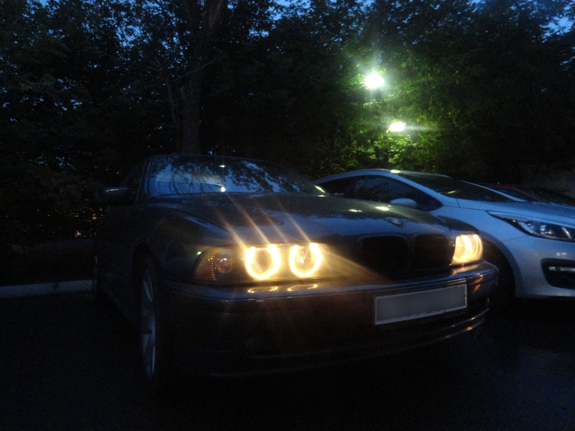 Долой LED в ангельских глазках — BMW 5 series (E39), 3 л, 2001 года ...