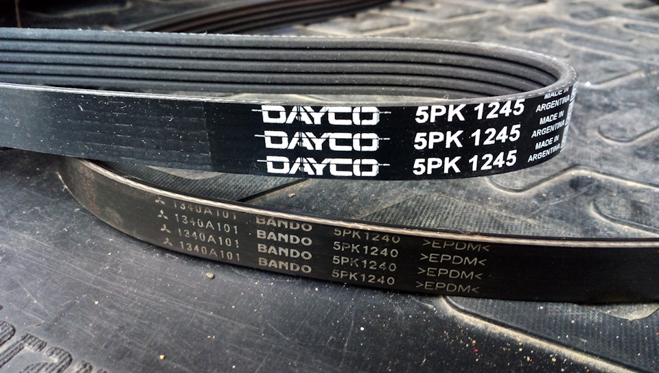 Замена ремня генератора — Mitsubishi ASX, 1,6 л, 2012 года | своими ...