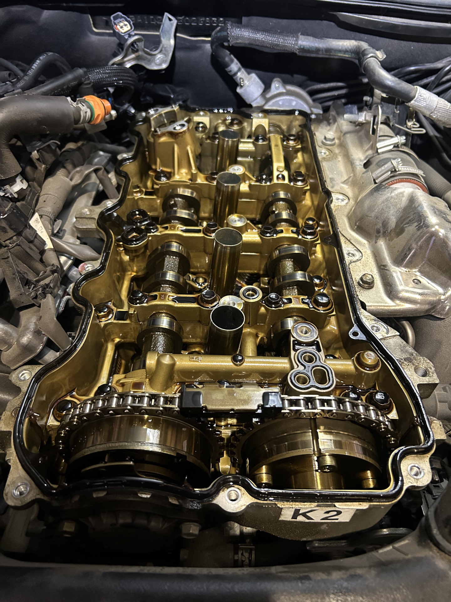 Т.О прокладка клапанной крышки — Lexus IS III, 2 л, 2016 года ...