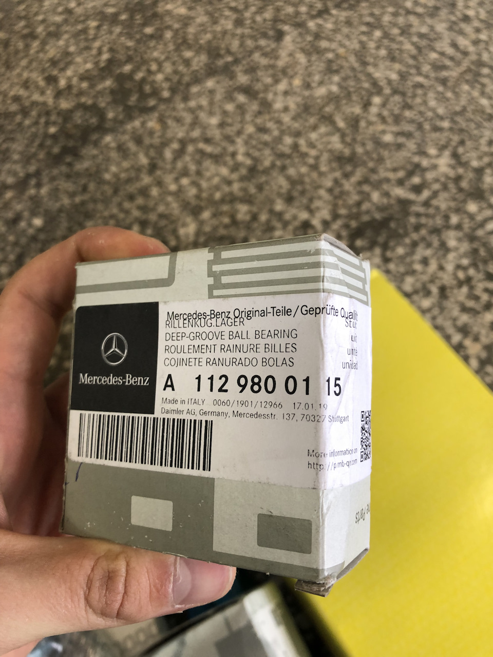 A1129800115 Подшипник шариковый приводного вала. Mercedes | Запчасти на ...