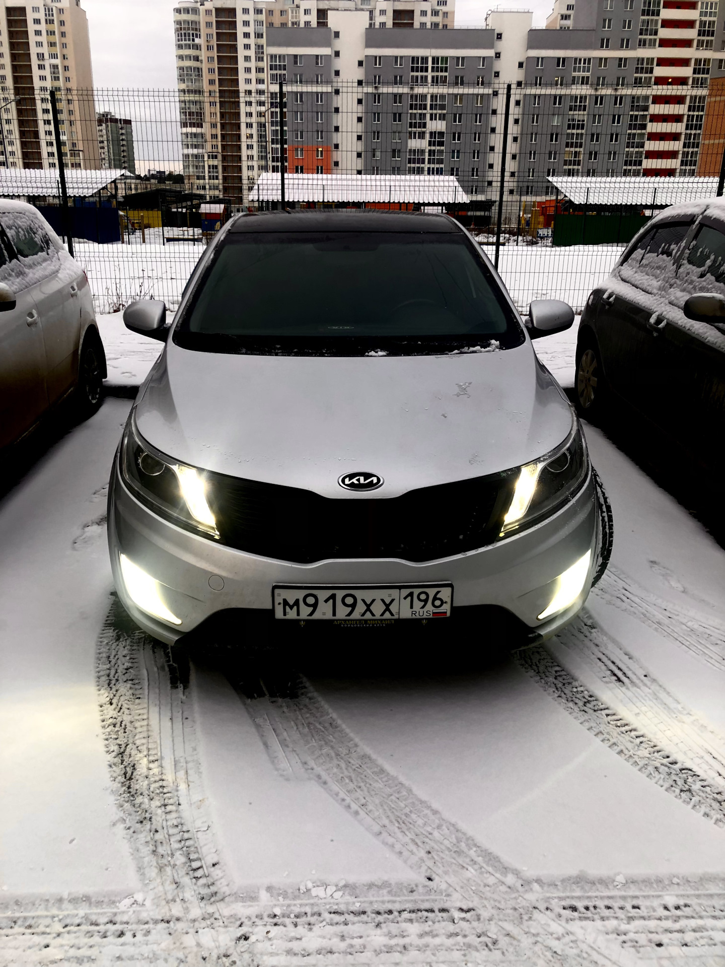 Dixel X-bright Би диодные линзы — KIA Rio (3G), 1,6 л., 2012 года ...