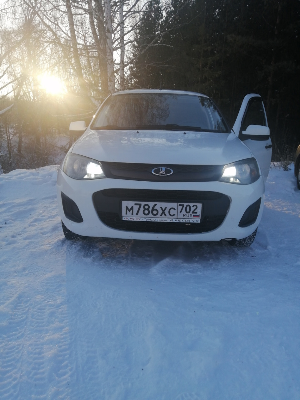 Совмещение дальнего и ближнего света — Lada Калина Хэтчбек (2G), 1,8 л ...